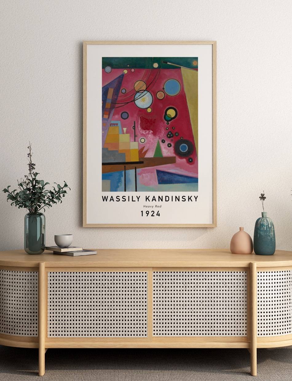 Heavy Red - Wassily Kandinsky Plakat - Køb plakater og posters online