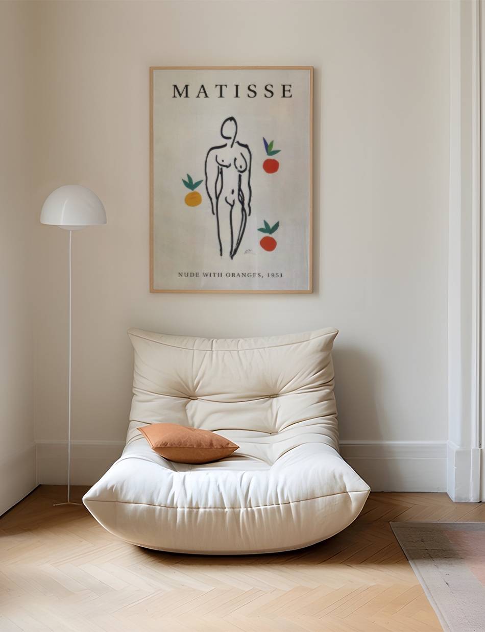 Nude with Oranges - Henri Matisse Plakat - Køb plakater og posters online